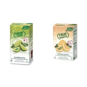 true lime and true grapefruit water enhancers (100 count lime + 32 count grapefruit)