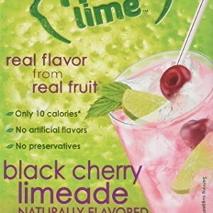 True Lime Black Cherry Limeade Drink Mix, 0.106 Ounce - 10 per pack -- 12 packs per case.