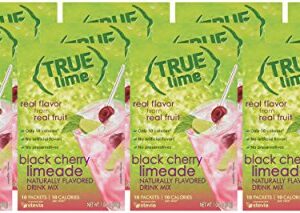 True Lime Black Cherry Limeade Drink Mix, 0.106 Ounce - 10 per pack -- 12 packs per case.