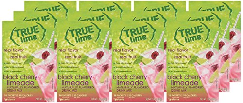 True Lime Black Cherry Limeade Drink Mix, 0.106 Ounce - 10 per pack -- 12 packs per case.