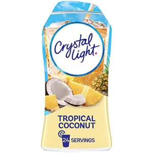 crystal light liquid tropical coconut naturally flavored drink mix, 1.62 fl oz bottle