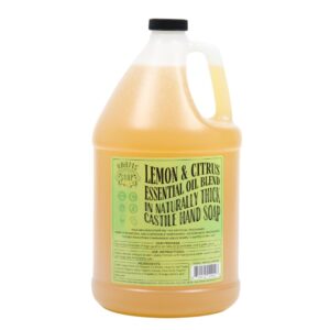 adams handmade soap thick organic castile liquid hand soap 1 gallon refill - citrus