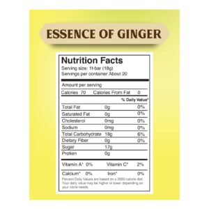 Natural Honey Lemon Ginger Herbal Tea 20 Sachet Packets Instant Beverage 18 Grams Made With Real Pure Honey, Fresh Ginger Root and Refreshing Lemon Citrus - Caffeine Free