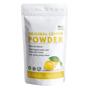 orgnisulmte lemon powder,whole lemon juice freeze dried powder strong lemony flavor 8 oz