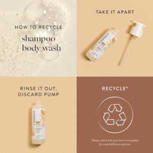 The Honest Company 2-in-1 Cleansing Shampoo + Body Wash | Gentle for Baby | Naturally Derived, Tear-free, Hypoallergenic | Citrus Vanilla Refresh, 18 fl oz