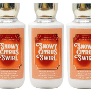 Bath & Body Works Snowy Citrus Swirl - Pack of 3 - Body Lotion 24 hour moisture