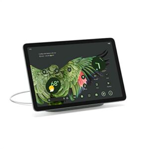 google pixel tablet with charging speaker dock - android tablet with 11-inch screen, smart home controls, and long-lasting battery - hazel/hazel - 256 gb