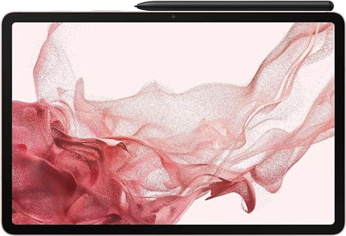 SAMSUNG Galaxy Tab S8 Android Tablet, 11” LCD Screen, 256GB Storage, Qualcomm Snapdragon, S Pen Included, All-Day Battery Ultra Wide Camera, DeX Productivity, Pink Gold (Renewed)