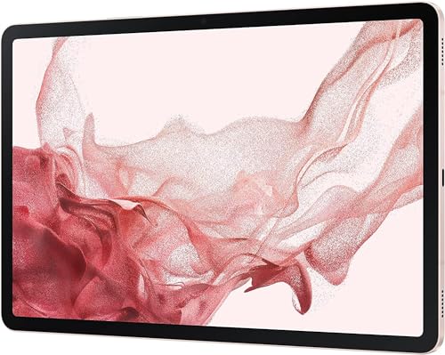 SAMSUNG Galaxy Tab S8 Android Tablet, 11” LCD Screen, 256GB Storage, Qualcomm Snapdragon, S Pen Included, All-Day Battery Ultra Wide Camera, DeX Productivity, Pink Gold (Renewed)