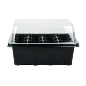 gardeningwill 3 sets of plant seedling starting 12 cells per trays starter kit box with dome