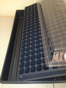 seed starting kit (2ea) seed trays, 200 cell plug trays, humidity dome lids, cloning