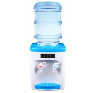 water cooler dispenser-top loading cooler dispenser for 5 gallon bottle desktop electric hot and cold dispenser, 3 temperature settings boiling water, normal ice water home kitchen offices dorm