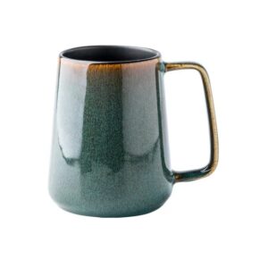 kelingo large 24 oz/700ml ceramic coffee mugs with golden handle, extra big jumbo tea cup mug for office and home, gift and present