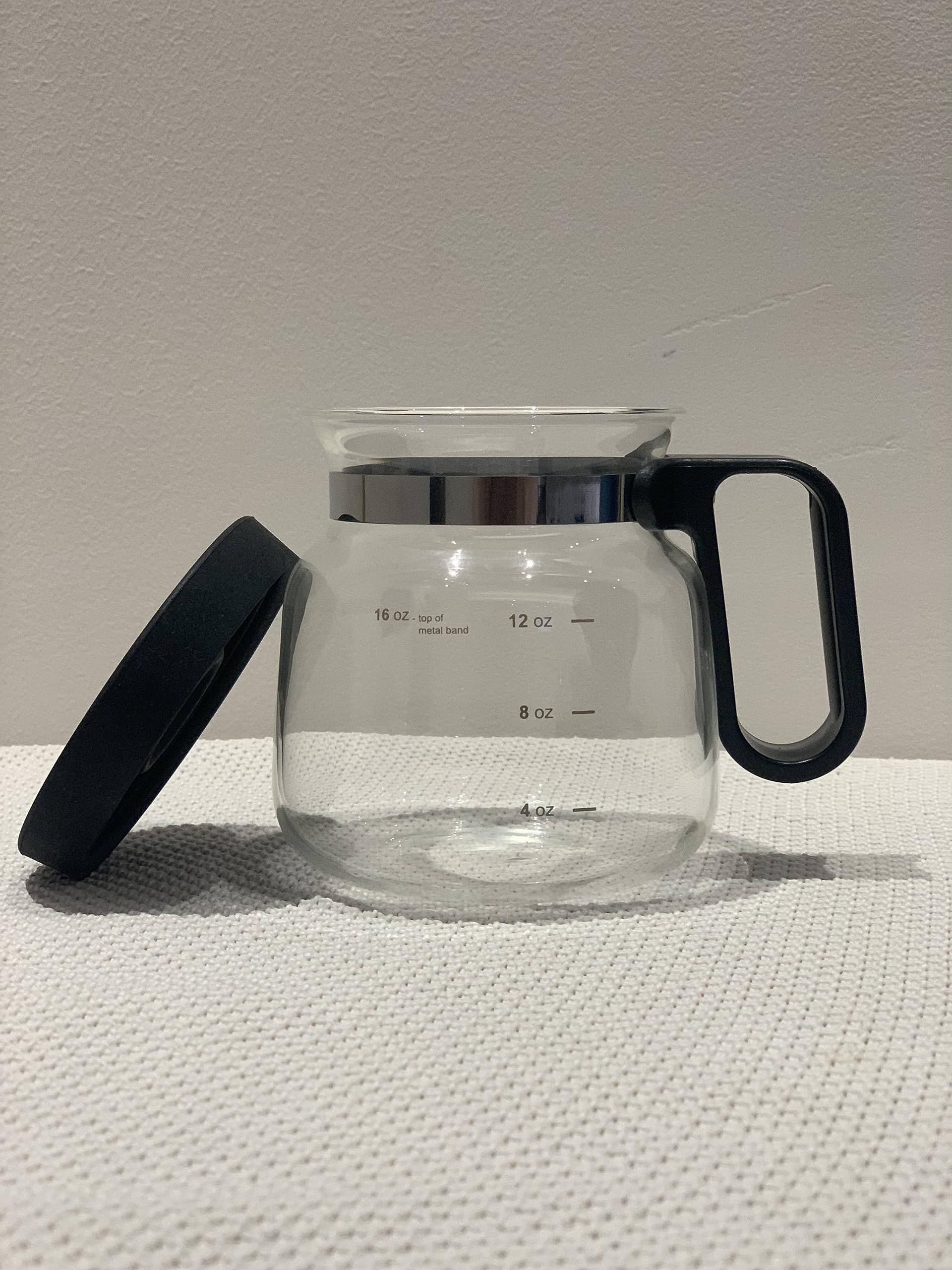 EXIGENT Coffee Glass Pot Tea Cup Mug Collectible 16 Oz Ounces (CoffeePot)