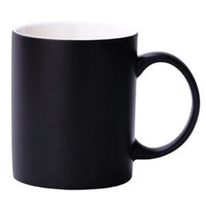 homeyes black novelty coffee mugs, 330 ml 11.2 oz, ceramic cup (c, black)