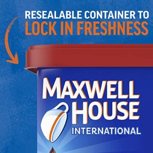 Maxwell House International Vanilla Caramel Latte Café-Style Instant Coffee Beverage Mix (8.7 oz Canister)