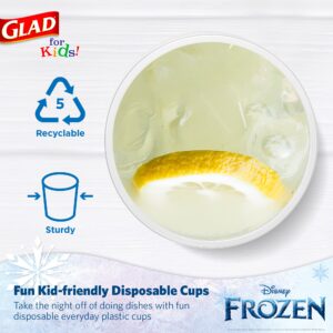 Glad for Kids Disney Frozen 16oz Clear Plastic Cups | Disney Frozen Plastic Cups, Kids Snack Cups | Kid-Friendly Plastic Cups for Everyday Use, 16oz Plastic Cups 36 Ct