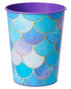 american greetings mermaid party supplies, reusable party cups (16 oz, 8-count)