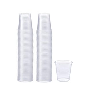 [100 pack - 7 oz.] clear disposable plastic cups - cold party drinking cups