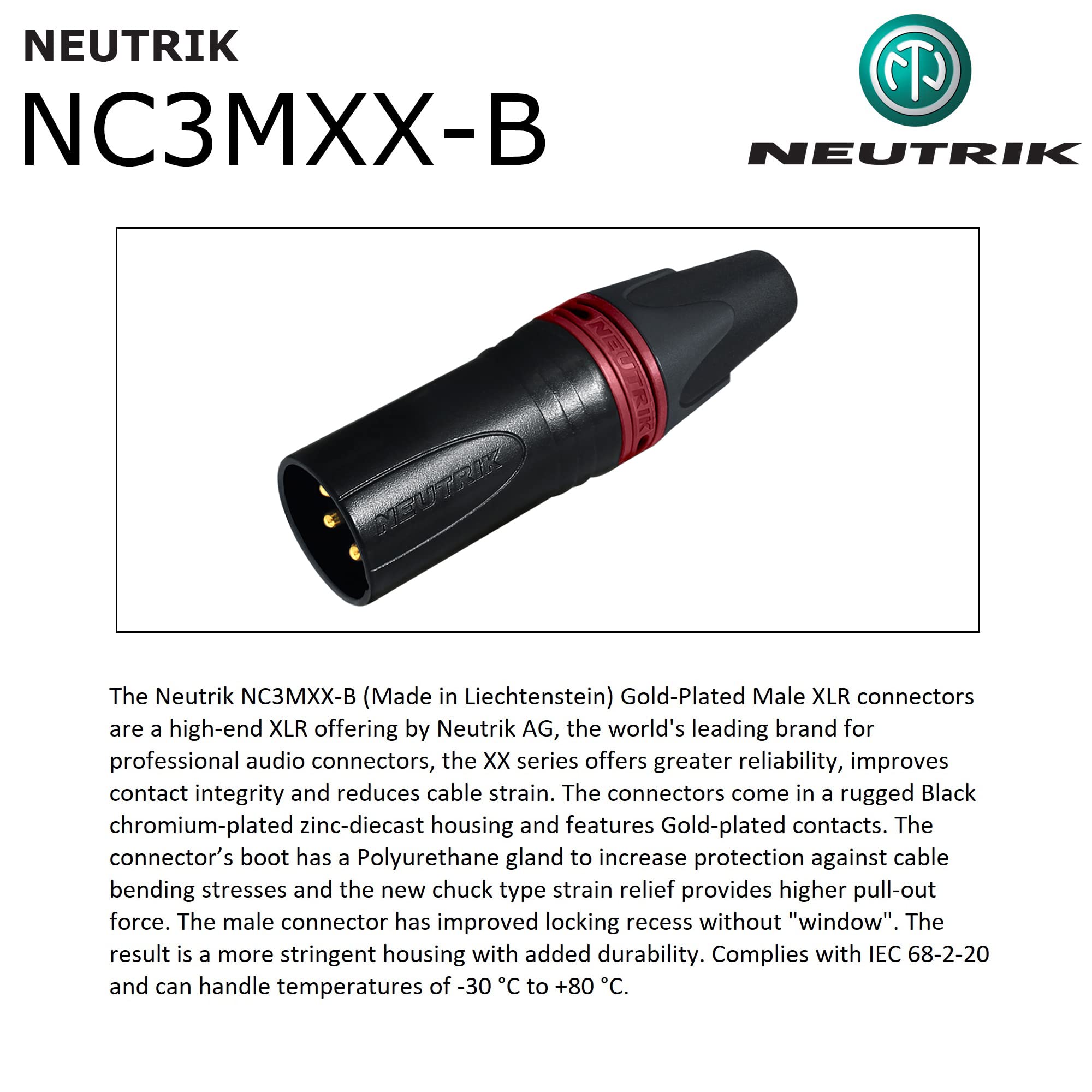 WORLDS BEST CABLES 2 Foot - RCA to XLR (Male) Cable Pair - Canare L-4E6S Star-Quad Audio Interconnect Cable & Amphenol ACPL RCA & Neutrik Male XLR Gold Plugs - CUSTOM MADE