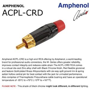 WORLDS BEST CABLES 1.5 Foot - RCA to XLR (Male) Cable Pair - Canare L-4E6S Star-Quad Audio Interconnect Cable & Amphenol ACPL RCA & Neutrik Male XLR Gold Plugs - CUSTOM MADE