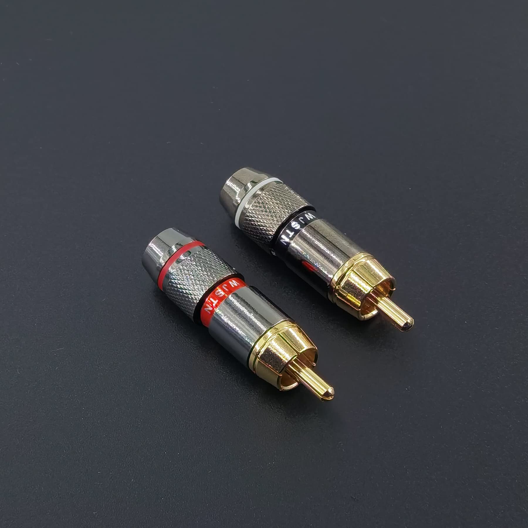 WJSTN rca to rca cable 1ft Stereo Audio Cable,1rca to 1rca cable short Apply to with Speaker, AMP, Turntable, Receiver, Home Theater, Subwoofer, Double Shielded 2Pack