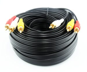 audio video cable,composite 50 ft cord rca to rca m/mx3,av cable for tv,dvd,vcd etd.