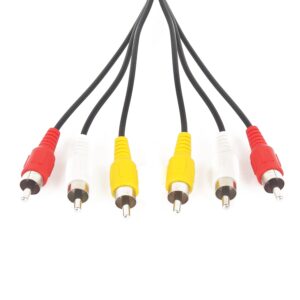 Audio Video Cable,Composite 50 ft Cord RCA to RCA M/Mx3,AV Cable for TV,DVD,VCD etd.