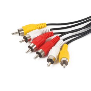 Audio Video Cable,Composite 50 ft Cord RCA to RCA M/Mx3,AV Cable for TV,DVD,VCD etd.