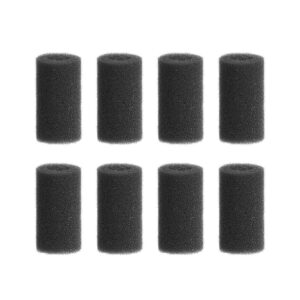 kinmingzhu 8 pieces black pre-filter sponge foam roll accessories for aquarium fish tank