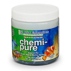 boyd enterprises abe16706 chemipure filter media for aquarium, 5-ounce