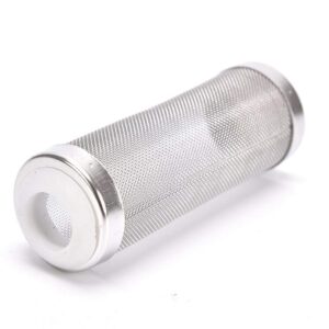 senzeal 12mm aquarium filter intake cover stainless steel fish tank fish shrimp mesh net filter guard for aquarium fish tank