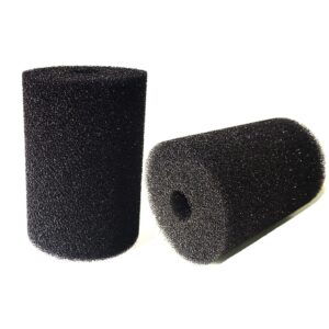 qzbhct 2 pack foam filter sponges for canister filters and aquaclear 70/110 filters x-large overflow filter box intake round pre-filter 5.91" x 4.13"