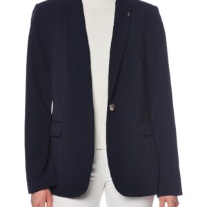 Tommy Hilfiger Women's Blazer – Business Jacket with Flattering Fit and Single-Button Closure, Deep Midnight, 16