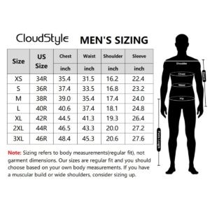 Cloudstyle Men's Suit Jacket One Button Slim Fit Sport Coat Business Daily Blazer,Black,Large