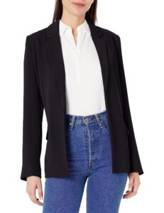 steve madden apparel women's payton blazer, black, medium