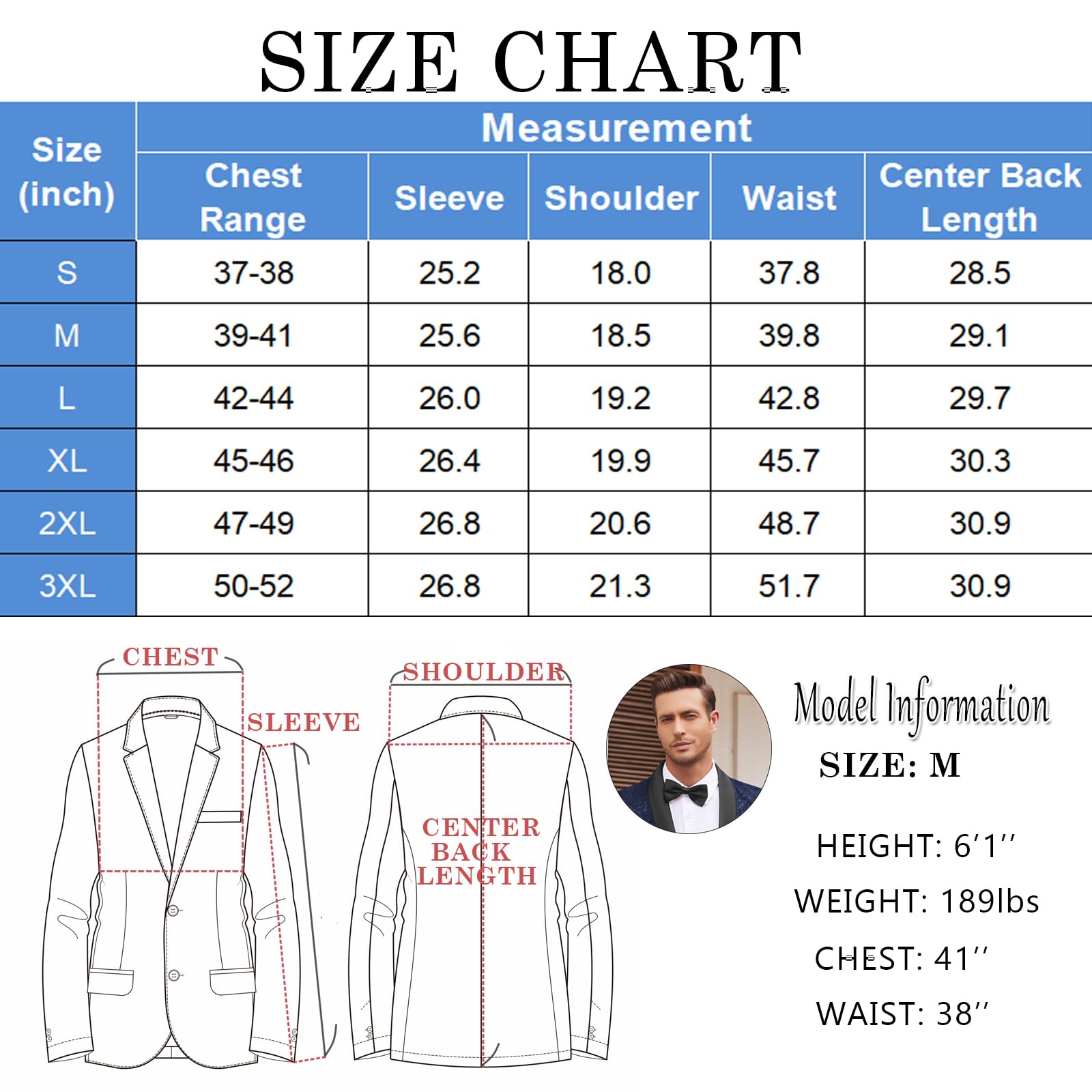 COOFANDY Men's Floral Tuxedo Suit Jacket Dinner Jacket Party Prom Wedding Blazer Jackets, Wine Red, XX-Large