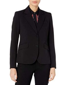 anne klein women's two button blazer, anne black, 14