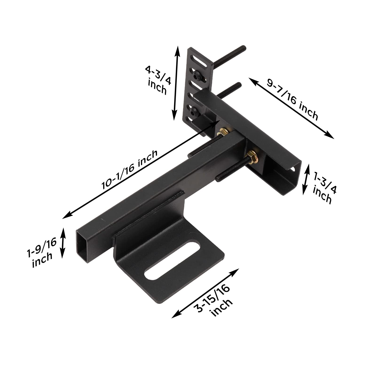 Goyappin Headboard Brackets, Adjustable Bed Headboard Wall Mounting Brackets, Universal Headboard Brackets for Metal Bed Frame, Black Footboard Extension Kit for Twin Full Queen King Size Bed