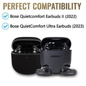 SKPY Compatible with Bose QuietComfort Earbuds II (2022) / Ultra Earbuds (2023) 3D Cute Anti-Fall Case with Keychain Kawaii Protective Cover