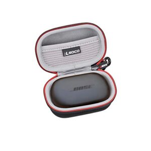 rlsoco hard case for bose quietcomfort noise cancelling earbuds & for bose sport earbuds wireless earphones (black)