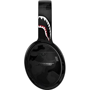 skinit decal audio skin compatible with bose quietcomfort 35 headphones - originally designed shark teeth grey street camo design