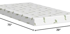 NapQueen Twin Size Mattress, 6 Inch Anula Green Tea Infused Memory Foam Mattress, Twin Size Mattress Bed in a Box, CertiPUR-US Certified Mattress