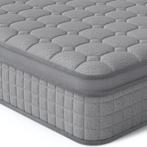 vesgantti 10 inch twin xl multilayer hybrid mattress - multiple sizes & styles available, ergonomic design with memory foam and pocket spring, medium firm feel, grey