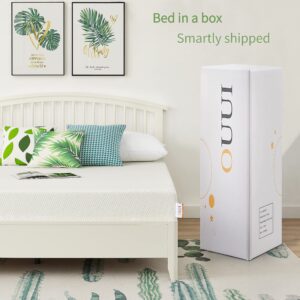 OUUI Twin XL Mattress, 5 Inch Green Tea Cooling Gel Memory Foam Mattress in a Box for Kids Medium Firm Twin Bed Mattress for Bunk Bed, Trundle Bed, Pressure Relief, CertiPUR-US Certified