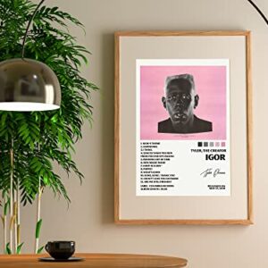 ceceva Tyler The Creator Poster, Set of 6, 8x10 inch, FRAMELESS Music Posters, Album Cover Poster, Rapper Posters, Igor poster