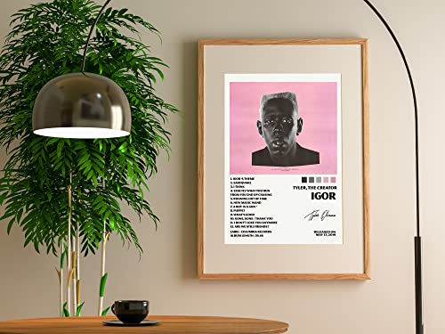 ceceva Tyler The Creator Poster, Set of 6, 8x10 inch, FRAMELESS Music Posters, Album Cover Poster, Rapper Posters, Igor poster