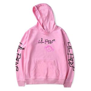 faxikio hoodie unisex fashion print zip hoodie sweatshirt jacket pullover pink