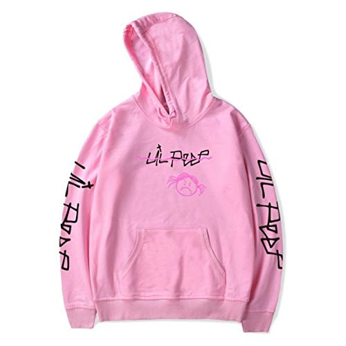 FAXIKIO Hoodie Unisex Fashion Print Zip Hoodie Sweatshirt Jacket Pullover Pink