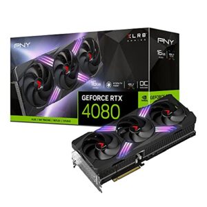 pny geforce rtx™ 4080 16gb xlr8 gaming verto epic-x rgb™ overclocked triple fan graphics card dlss 3